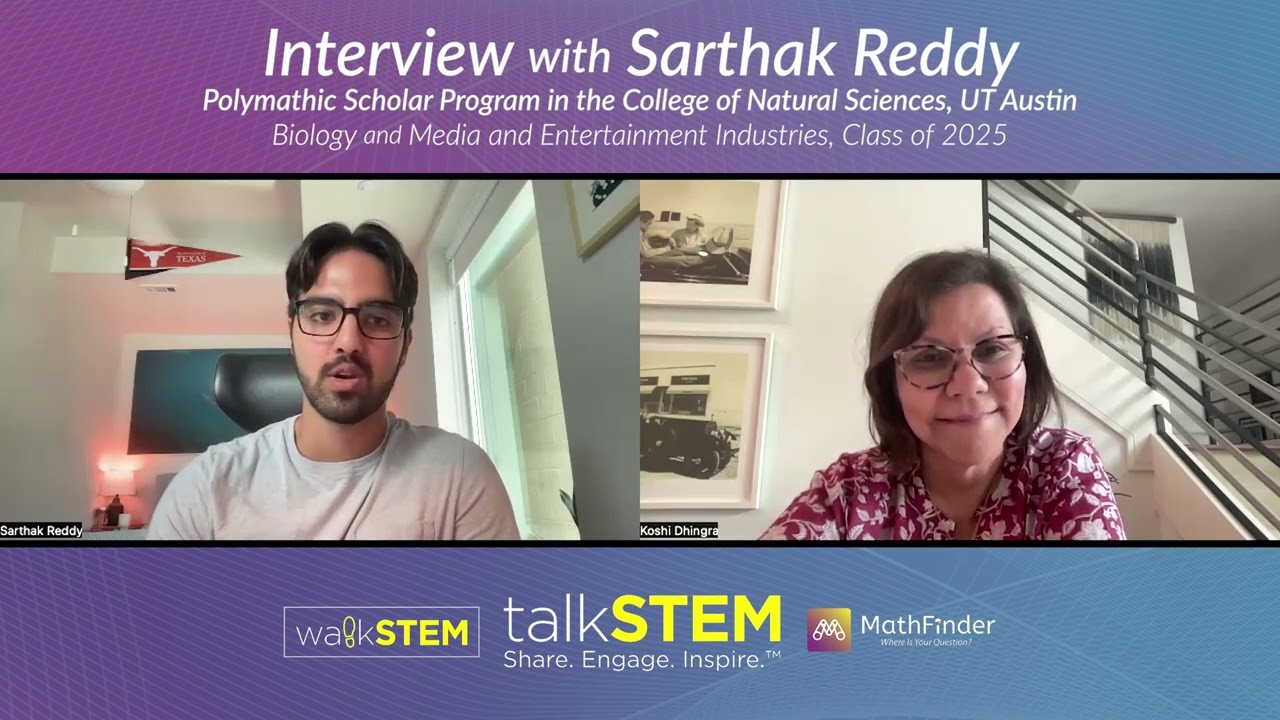 A Community Math Stop from UT Austin Student Sarthak Reddy x | talkSTEM